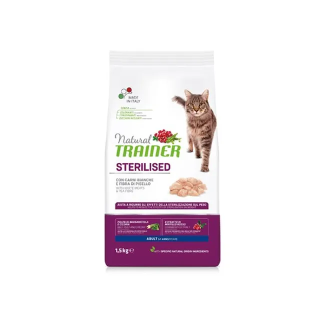 Natural Trainer - Chicken Adult Sterilized 1.5kg - Pet Subs