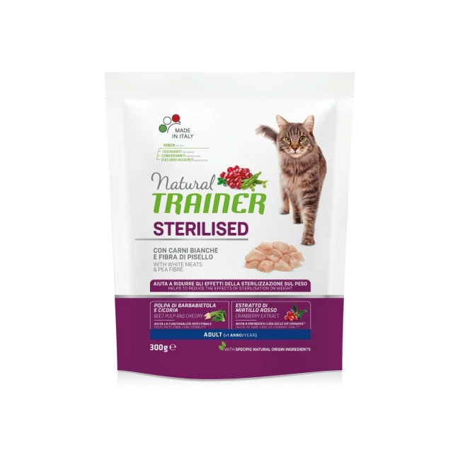 Natural Trainer - Chicken Adult Sterilized 300g - Pet Subs